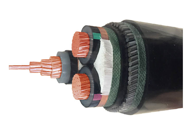 Steel Wire PVC Jacket Armored Power Cable 90 Derajat N2XY XLPE Isolasi