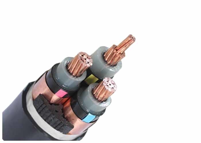 Kabel Daya Listrik XLPE Terisolasi 11kV 33kV IEC60502-2 Standar 3X185MM2