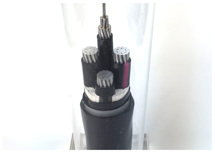 0,6 / 1kV Aluminium Conductor Empat Inti PVC Insulated Kabel Dengan ...