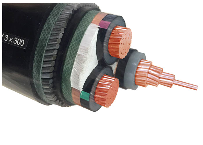 Kabel Listrik Berperisai Kawat Baja Konduktor Tembaga XLPE PVC Insulasi ...